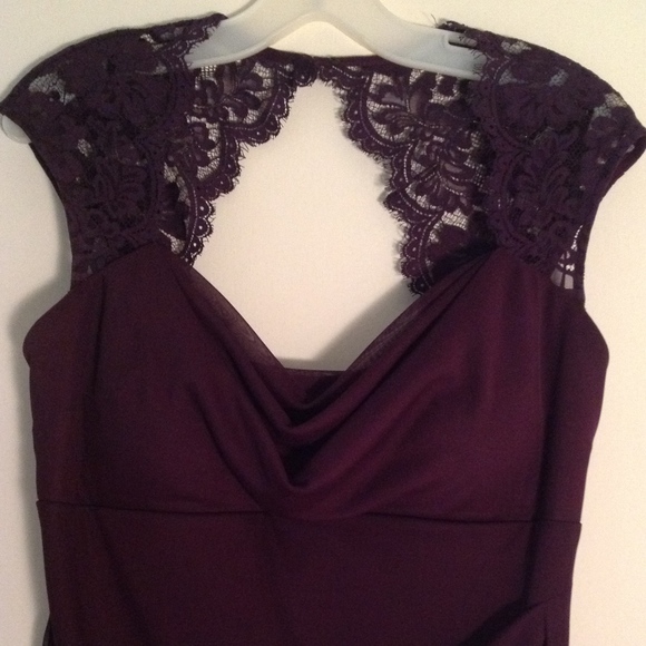 Dresses | Plum Lace Prom Dress | Poshmark